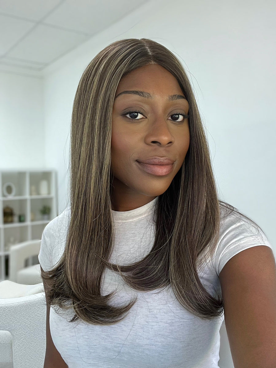 Madison Wigs Comfort Cap Silk Top, Lace Front Wig, "Clarissa" (R3118 ...