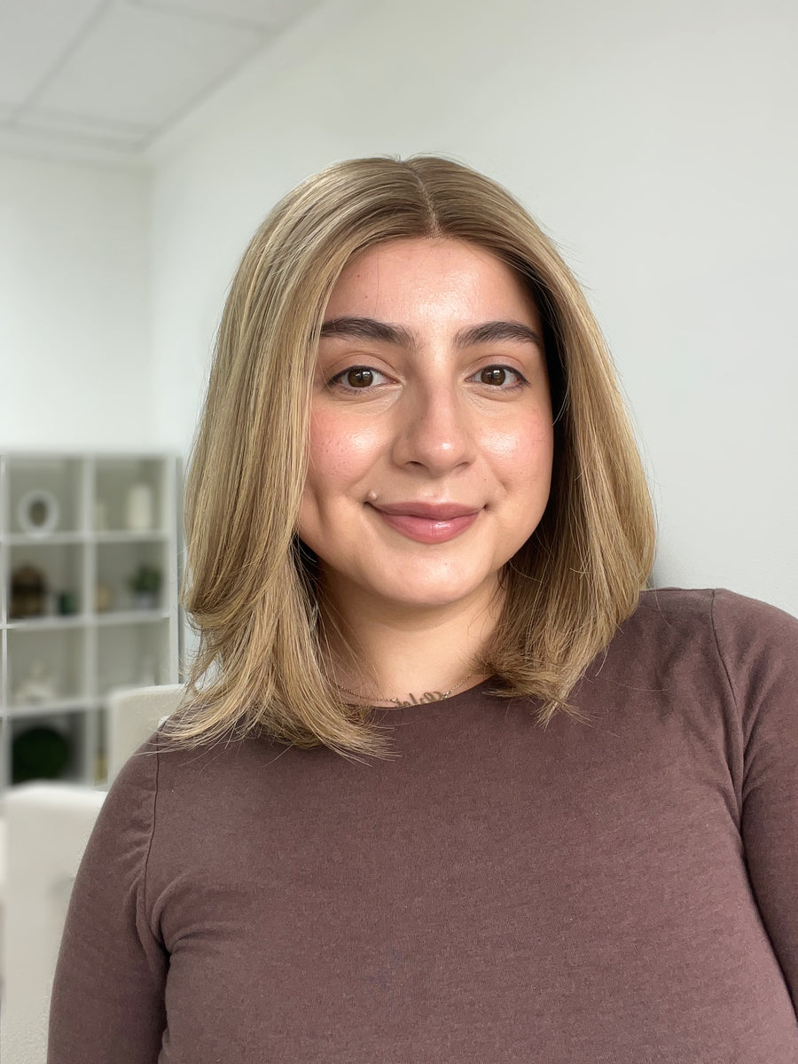 The Wig Fairy Mona-Mor Collection Lace Top Wig, "Dark Highlighted Neut ...