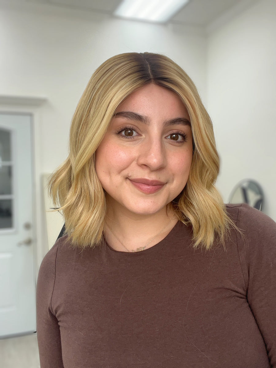 Follea Style Wig, "Custom Rooted Irish Cream" (R2688) – Silk or Lace