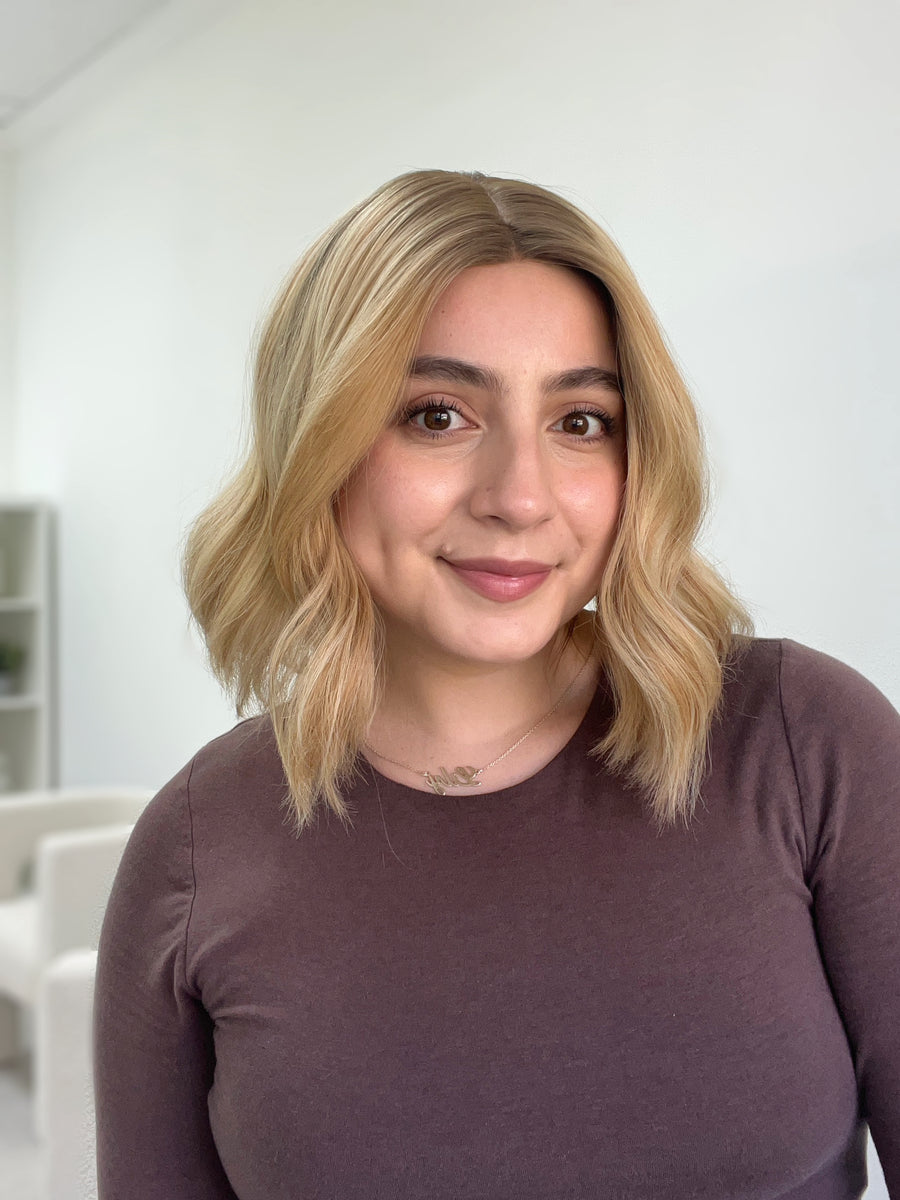 Debra's Enchanted Elite Silk Top, Lace Front Wig, "Creamy Golden Blond ...