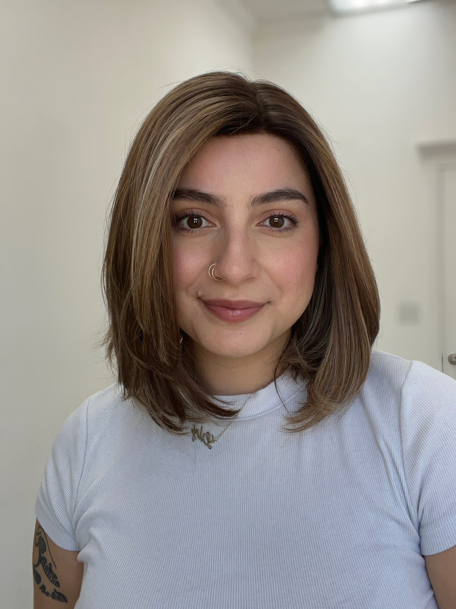 Follea Rene Wig, "Cappucino" (R2217) – Silk or Lace